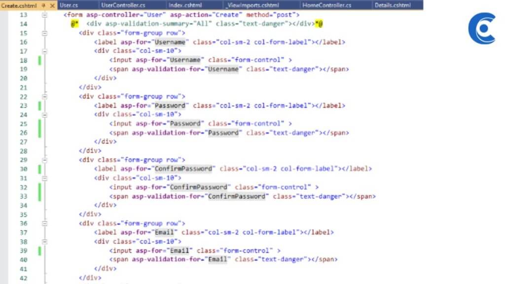 Tag helpers demo in ASP.NET Core – CoreView